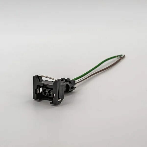 Разъем двухконтактный жгутовой (010) на форсунку, датчик детонации Евро-2 ГАЗ, ВАЗ (1 шт)