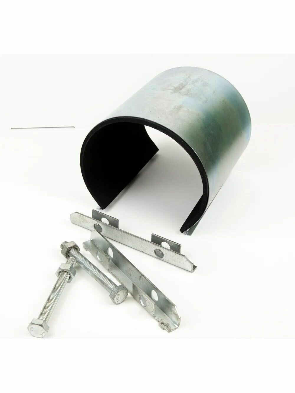 Ремонтный хомут дтрд оцинк. краб 3-1/2" Дн 101-110, шир. 150 17009