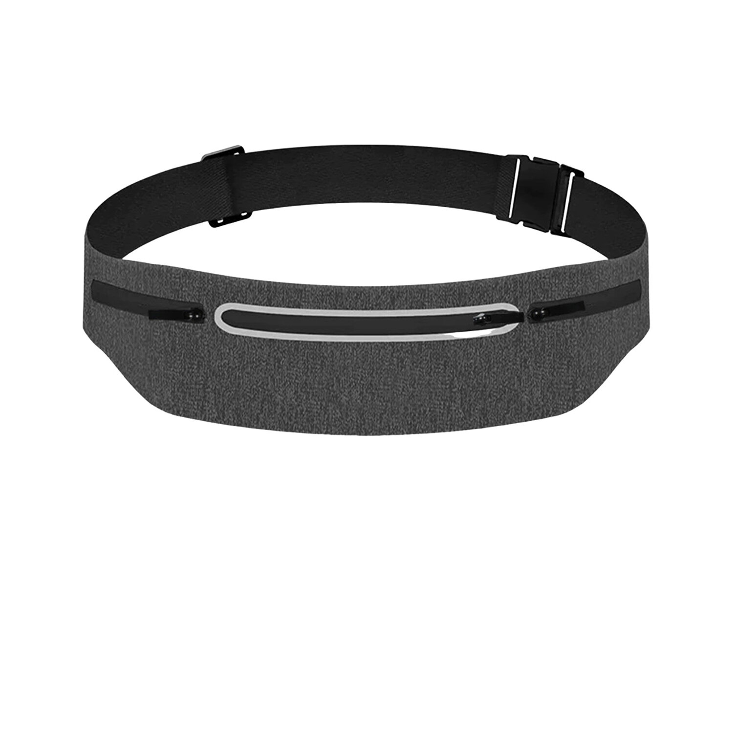 Поясной рюкзак для спорта Lycra трехсекционный большой объем 7.5 дюйм для мобильных телефонов универсальный для бега ходьбы велосипеда кемпинга тренажера gym регулируемый пояс 55-120 см черный розовый серый небо-голубой темно-серый 40*11.5 см 75 г