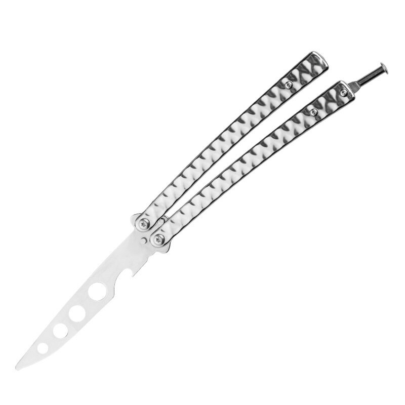 Горячая продажа нержавеющего тренировочного ножа, бабочка-нож, тренировочный нож CSGO, складной нож, не заточенный клинок, игрушечный нож, нож для игры в метание, тренировочный нож для метания