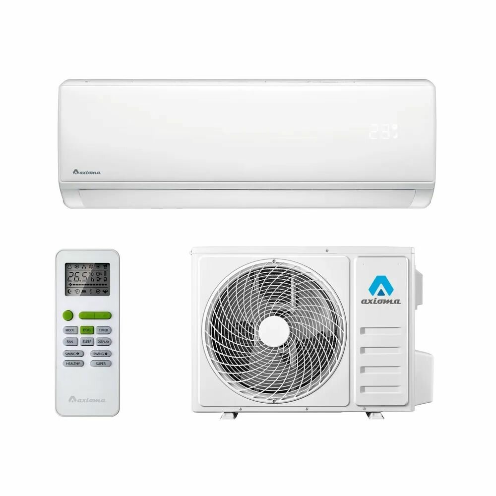 Настенная сплит-система инвертор Axioma Серия H ASX12HZ1R/ASB12HZ1R, для помещений до 35 кв. м.
