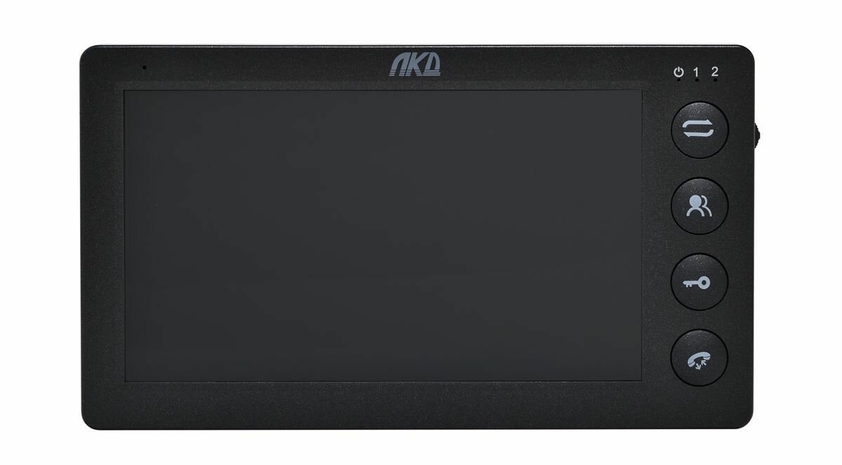 ЛКД-ДМ-1080-7/1 (черный)(Механические кнопки) 2.0Мп Цветной видеодомофон 7"