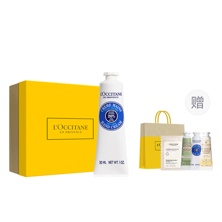 Крем для рук унисекс LOCCITANE с маслом ши 2025 Рождественская коллекция Потпури, silver, увлажняющий восстанавливающий