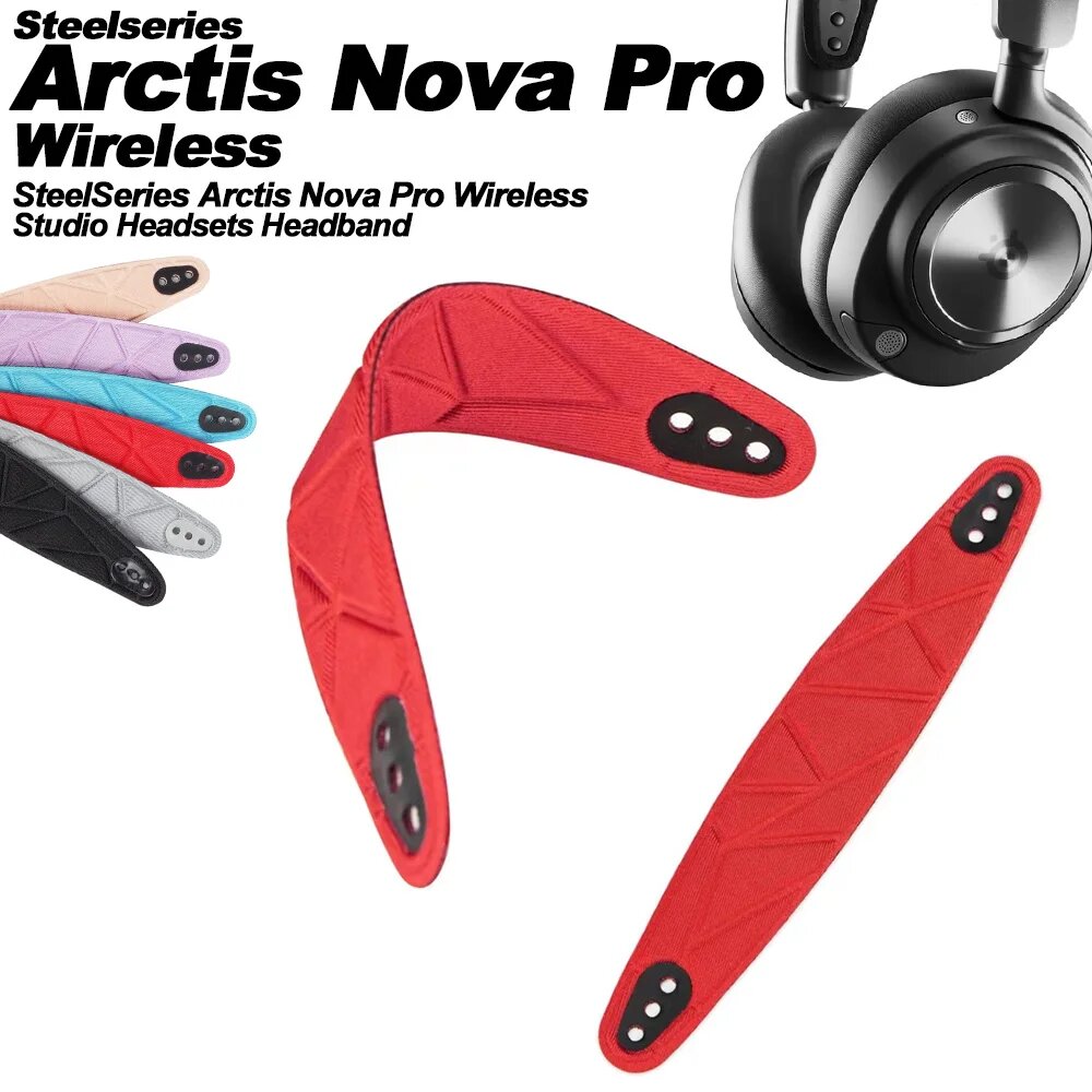 Амбушюры OME OH MY EAR для SteelSeries Arctis Nova Pro Wireless черные Headband Red
