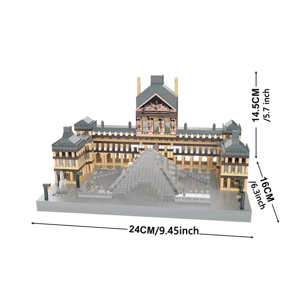 Конструктор KNEW BUILT Коллизеум, Размер: In bag, Цвет: Louvre blocks