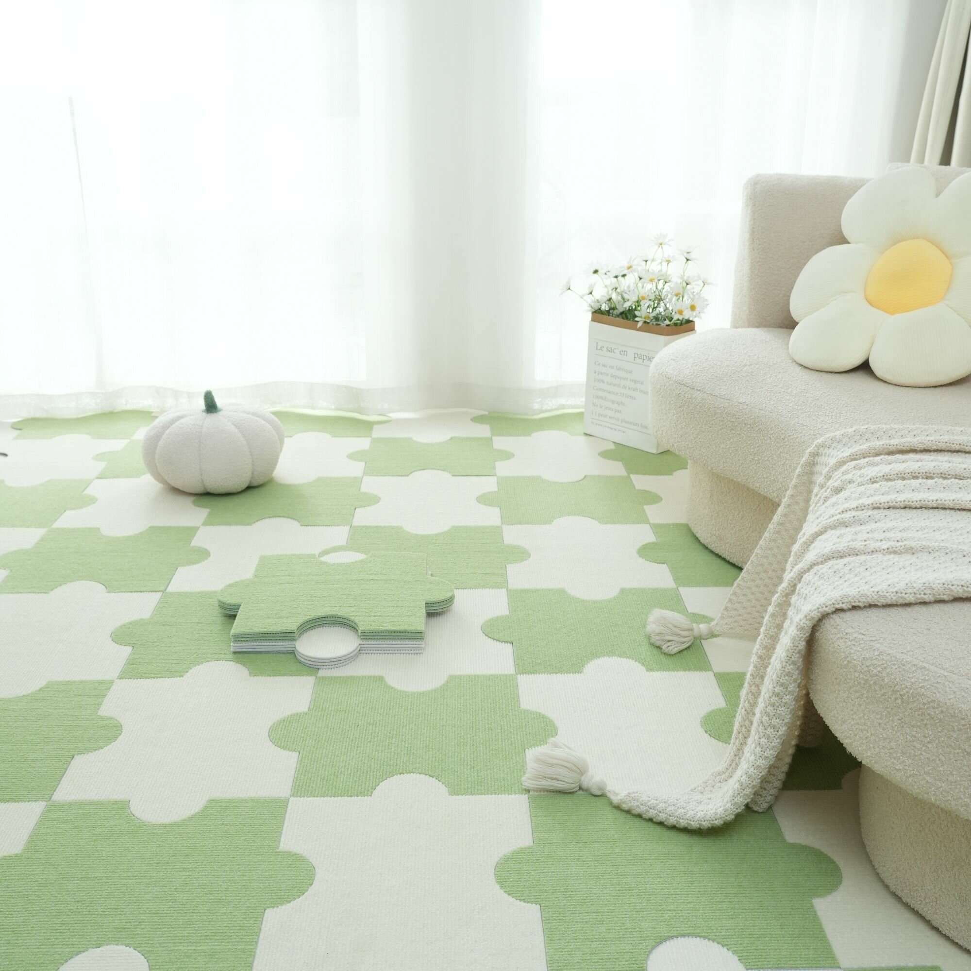 Квадратный ковер 30см х 30 см* 10 штук