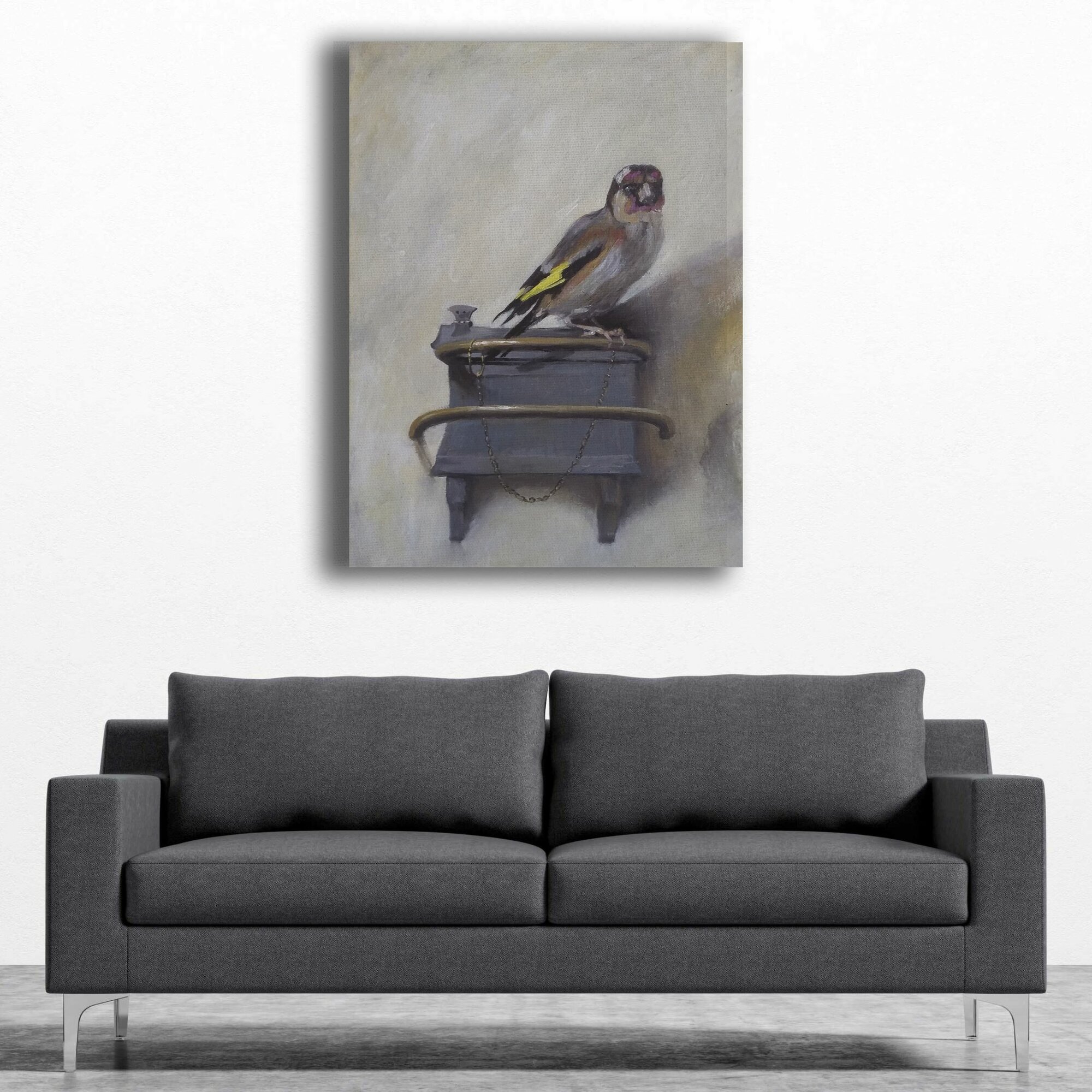 Картина на холсте Щегол Карел Фабрициус Репродукция 30*40