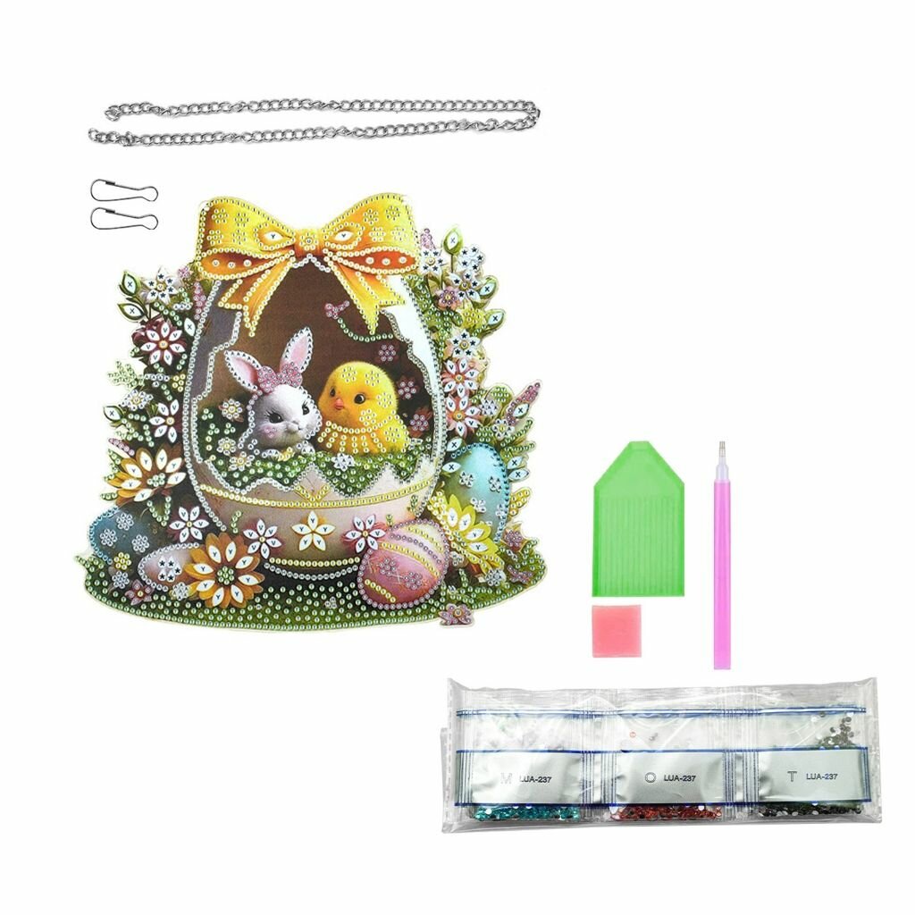 Пасхальный кулон со стразами DIY Diamond Art Painting Набор гирлянд