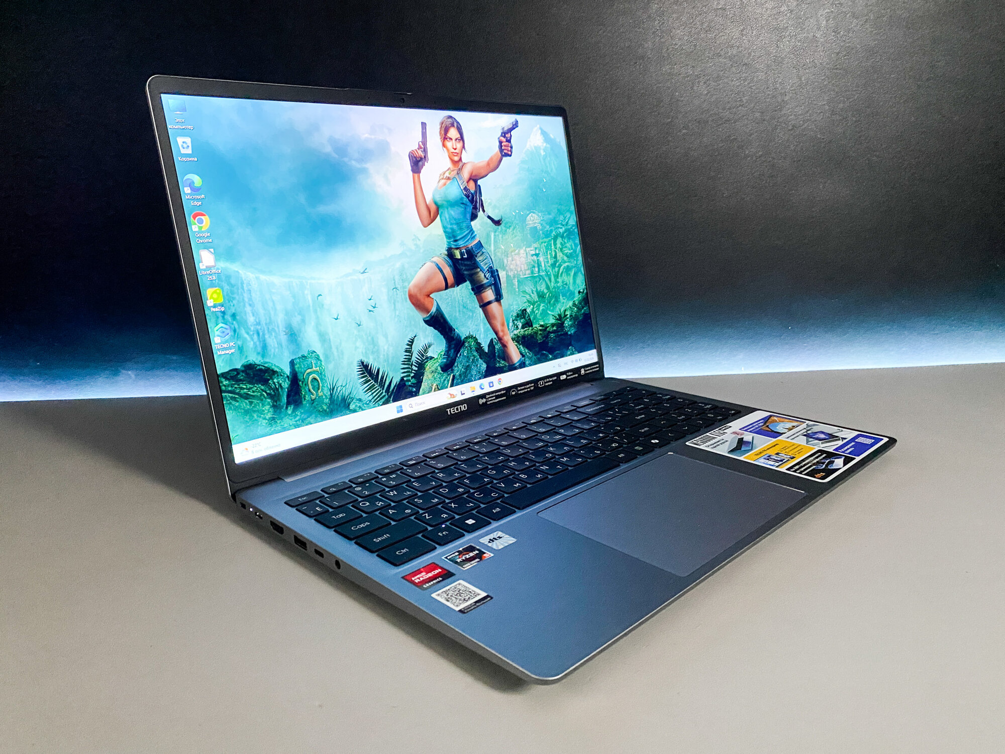 Ноутбук Tecno 15.6"/AMD Ryzen 5 5600H 6/12*3.30-4.20GHz/Vega 7/16Gb/SSD512Gb