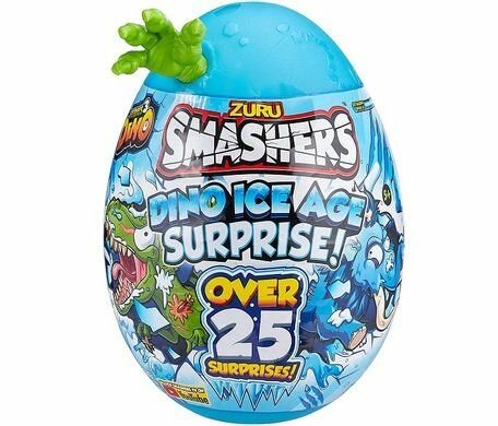 Игровой набор Smashers Гигантское яйцо динозавра "Ледниковый период", зеленый 7455-1