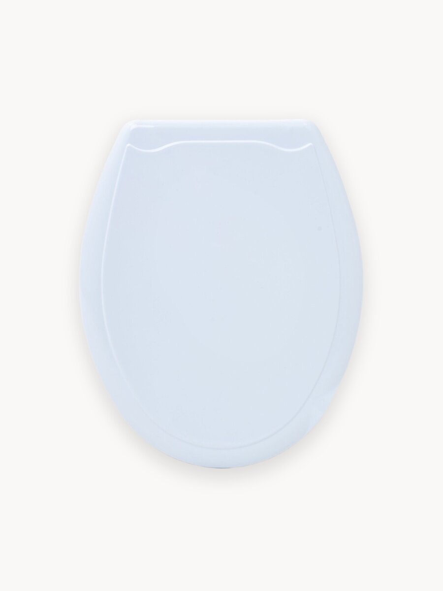 Сиденье для унитаза Океан белое пластик с креплениями