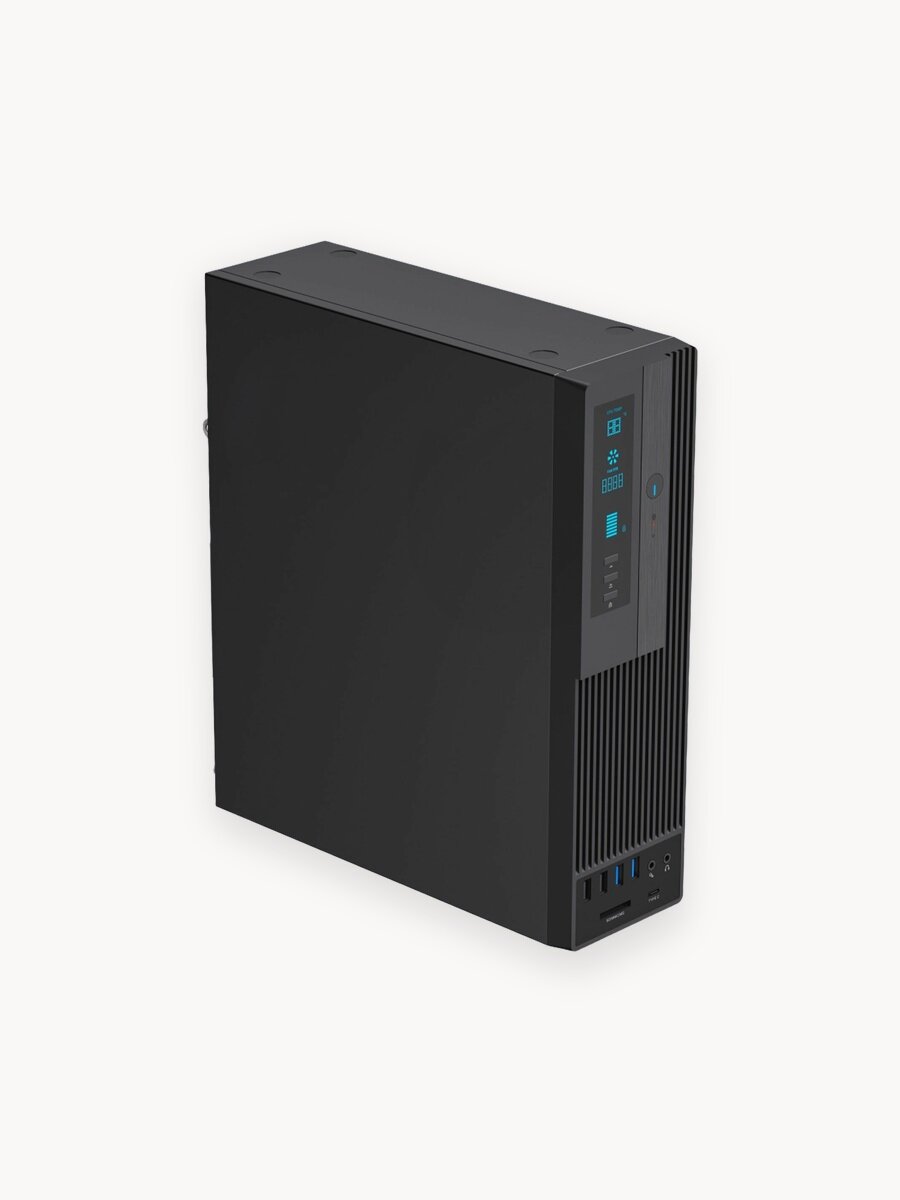 Корпус для ПК без ТМ S345-450W (Черный SFF TFX450W, Micro-ATX, Mini ITX CPU 75мм VGA 251мм 2*USB3.0, 2*USB2.0 1*Type C, HD Audio, Card reader)