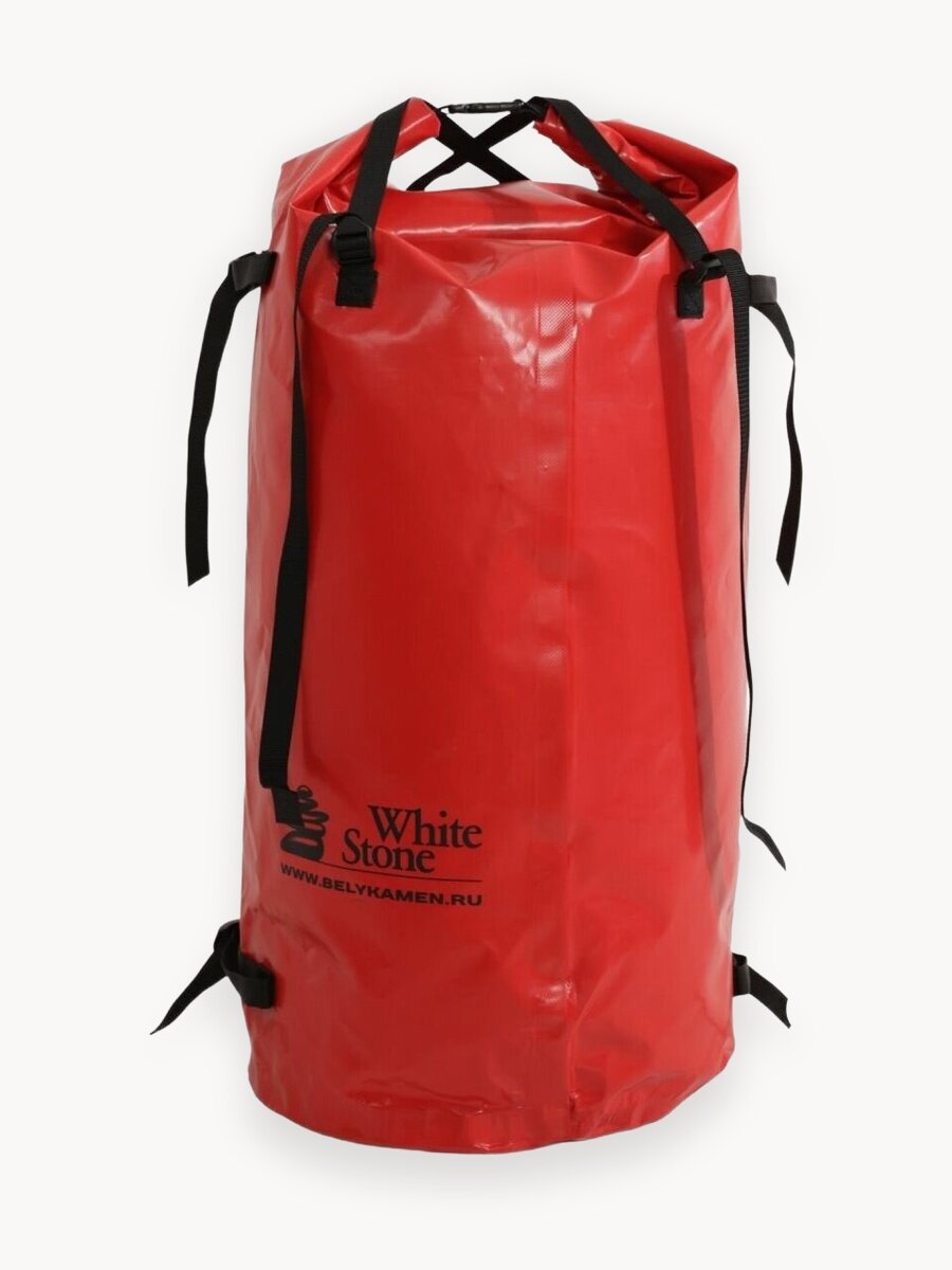 Гермомешок Белый камень, ПВХ, 130л красный, водонепроницаемый, для рыбалки/сплава/туризма/сапборда