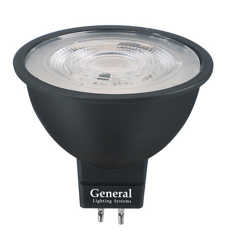 General Lighting Systems Лампа светодиодная General софит (50*48) GLDEN-MR16-DIF-10-230-GU5.3-4500, рассеиватель диффузор, 630 Лм, 10Вт, 4500К нейтральный белый, упаковка 10 штук 662113