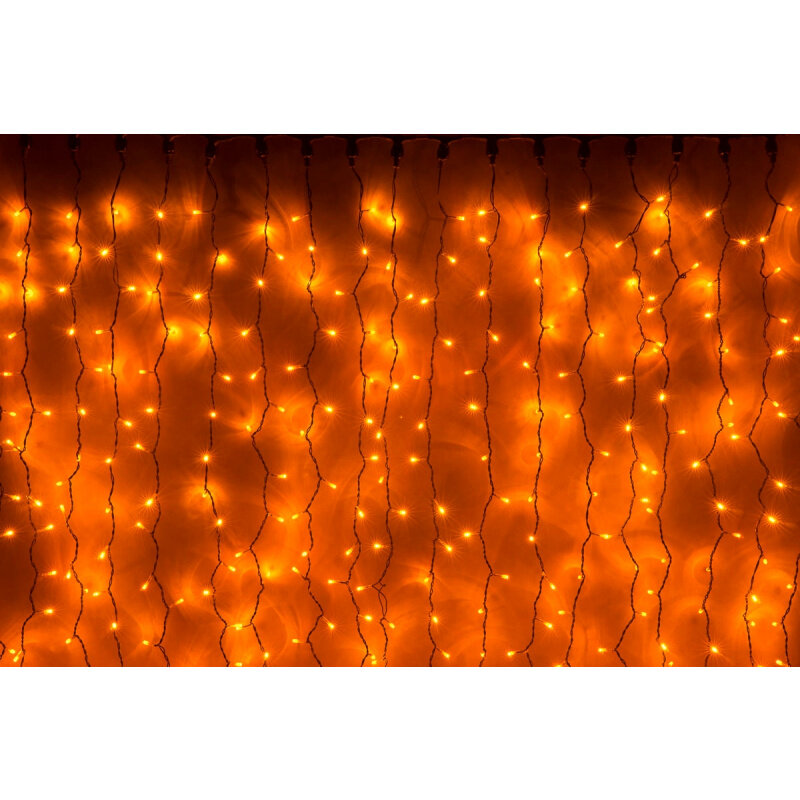 LED-XP-1925-1,5M-230V-S желтые LED/черный провод желтый Flash Световая гирлянда занавес 2*1,5м Flesi