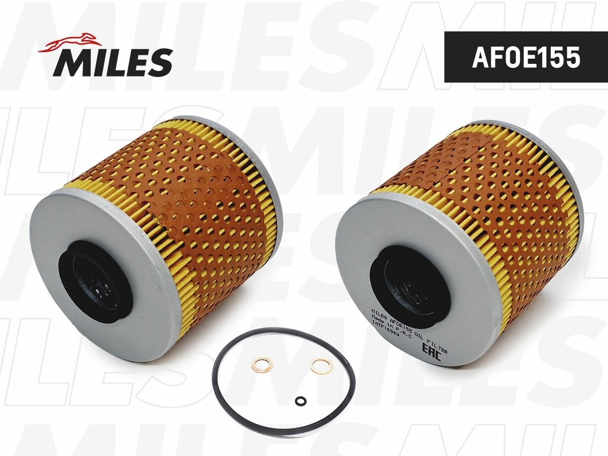 MILES Фильтр масляный BMW E36/E30/E34 1.6/1.8 (FILTRON OM523) AFOE155