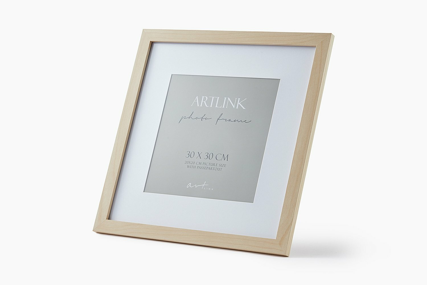 Фоторамка с паспарту Ellis natura 30х30 см для квадратных фото, элегантный минимализм