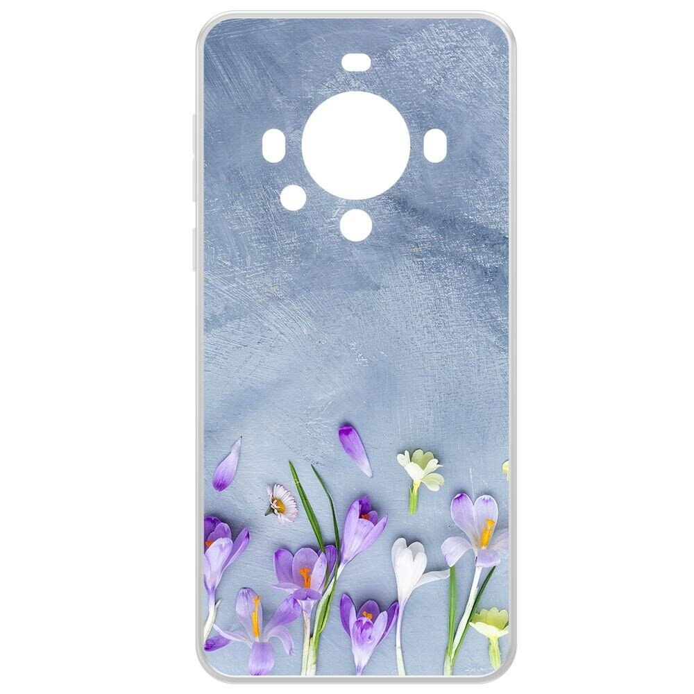 Чехол-накладка Krutoff Clear Case Цветочное настроение для Huawei Mate 60