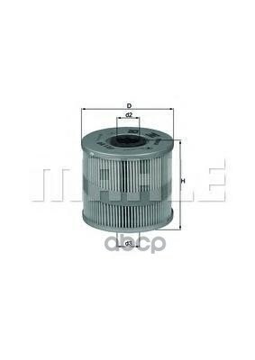 Фильтр масляный (картридж) Mahle/Knecht арт. OX122D