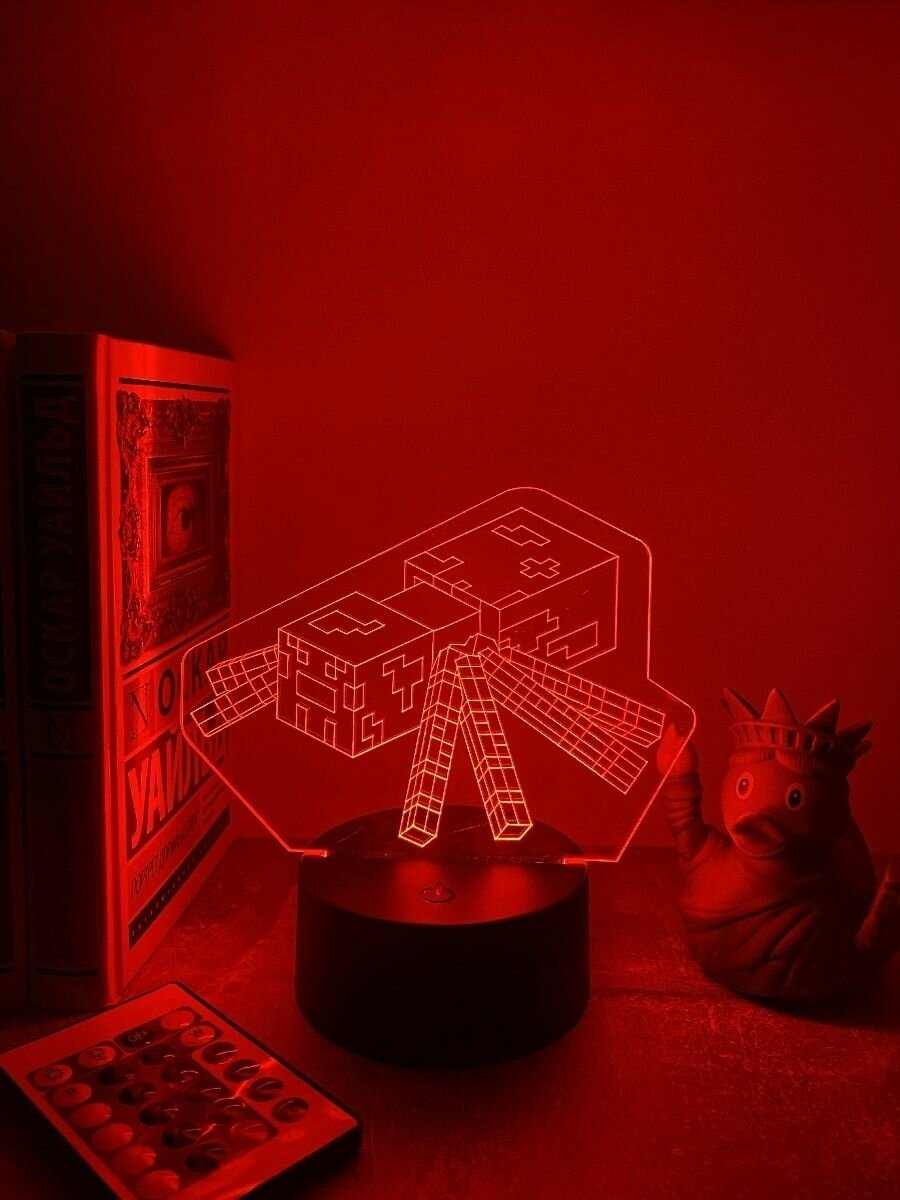 Ночник Майнкрафт Minecraft Стив Крипер