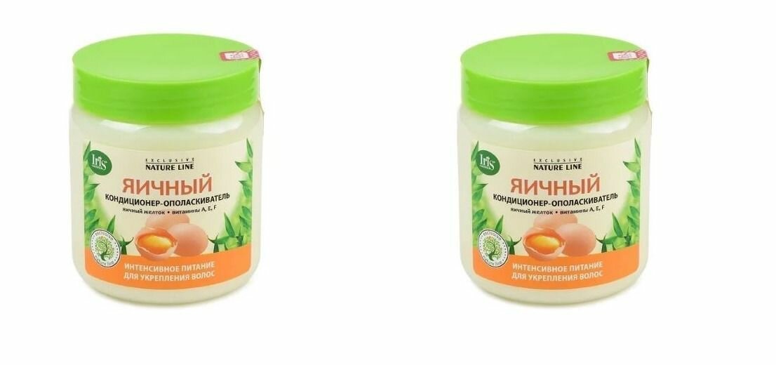 IRIS Exclusive milk line Кондиционер-Ополаскиватель Яичный, 500 мл - 2 шт