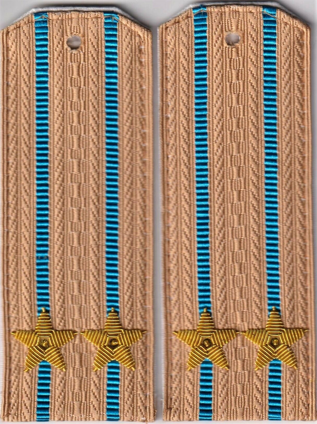 Погоны авиации ВМФ кремовые, подполковник