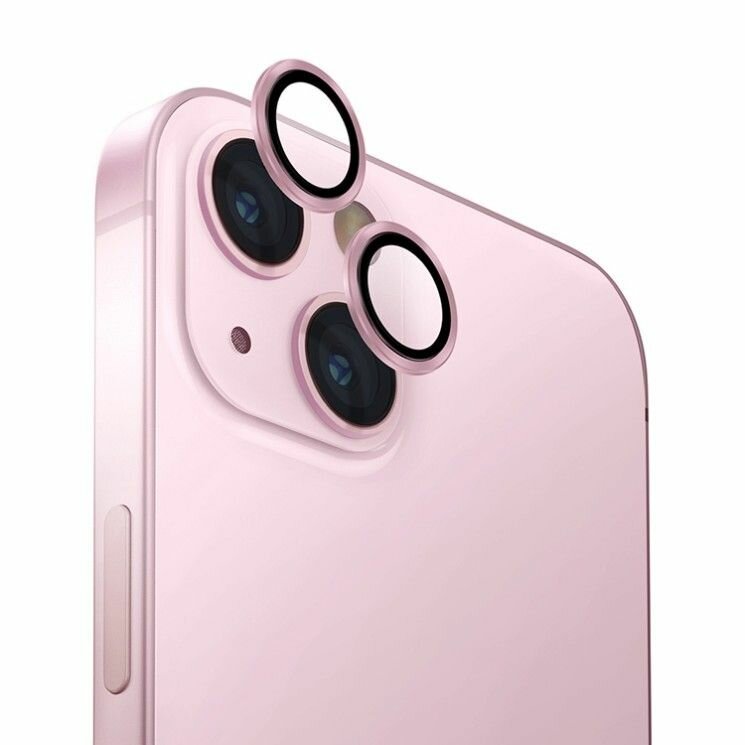 Защитное стекло на камеру Anank AR для iPhone 15 / 15 Plus - Pink