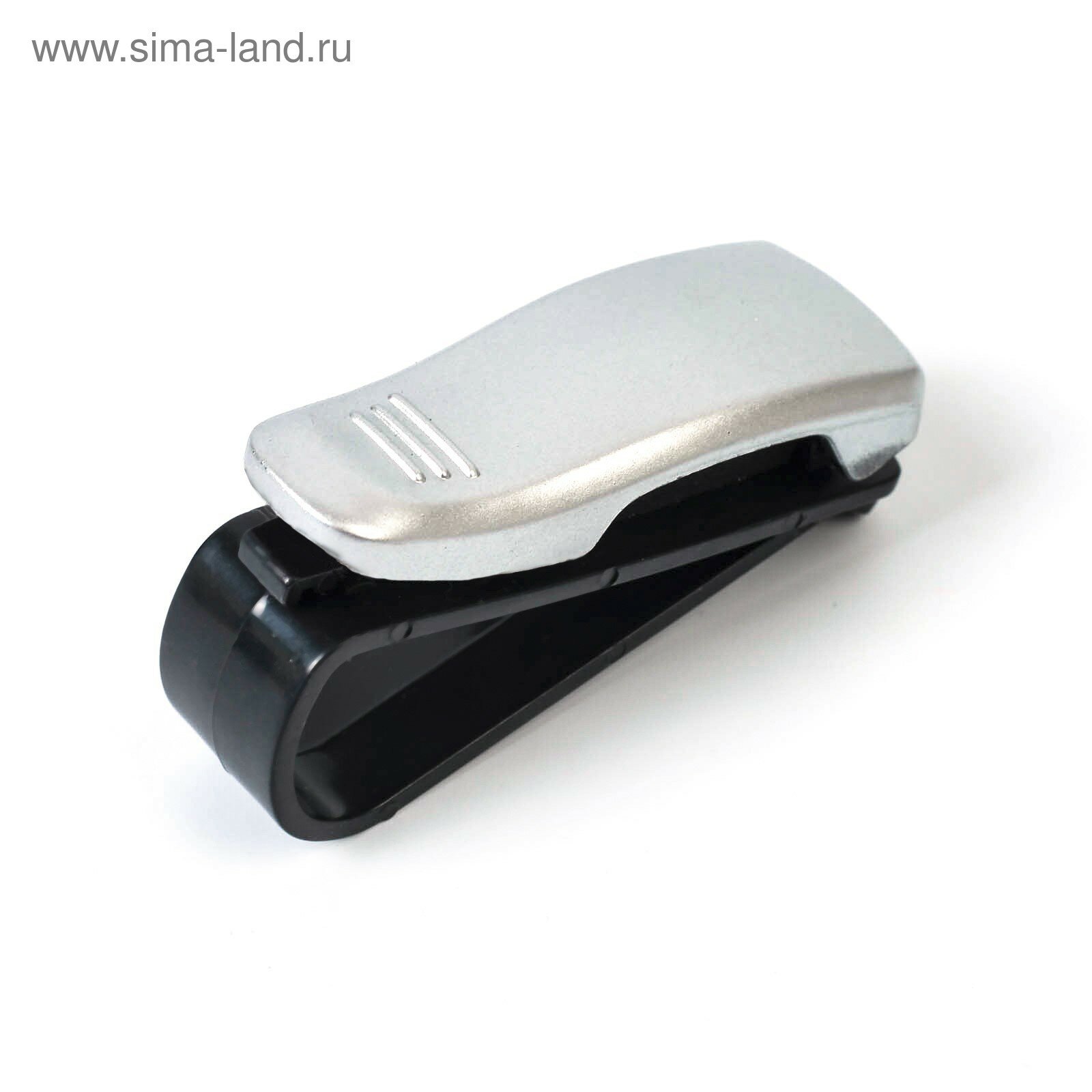 Держатель очков, зажим, пластик, хром