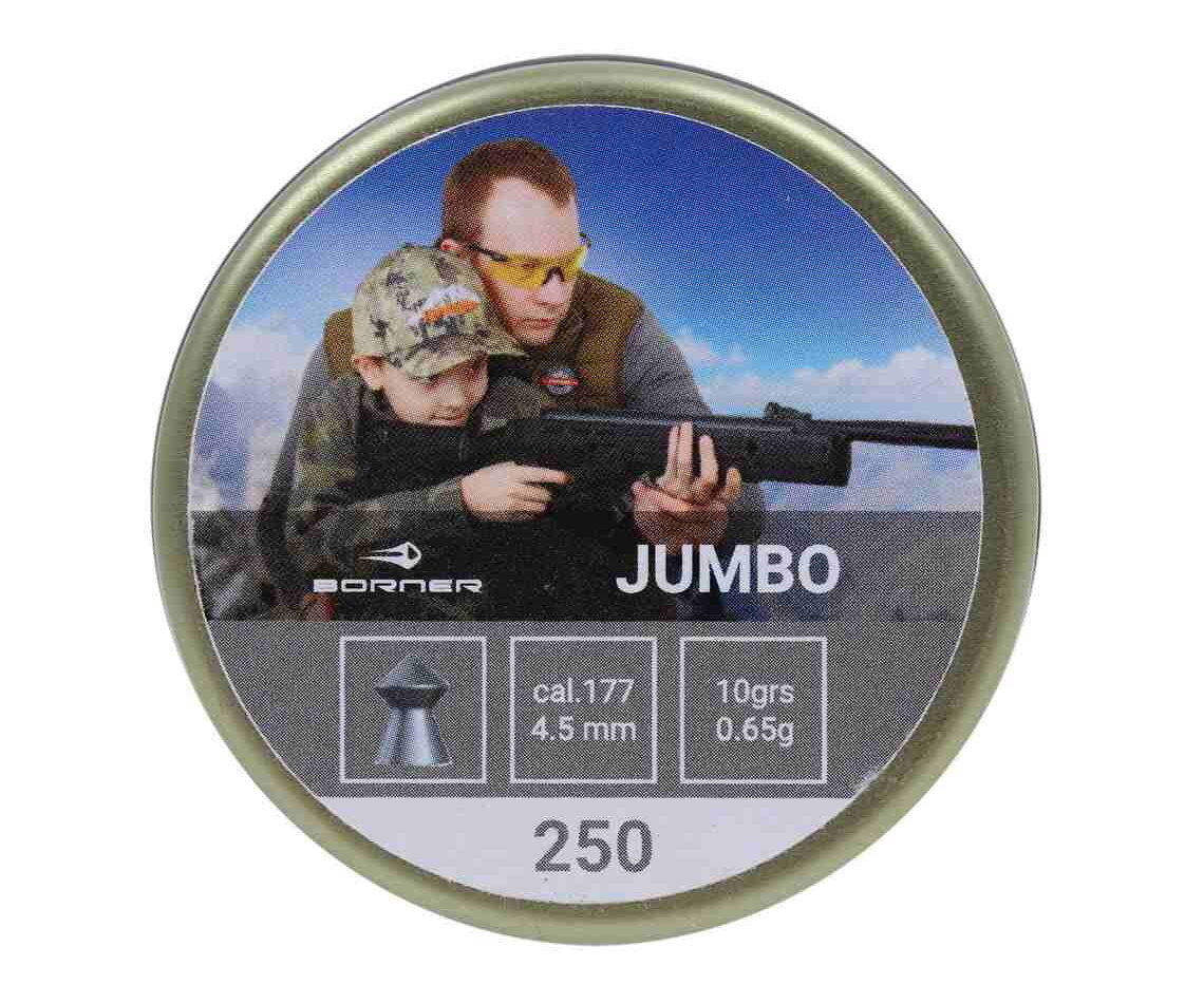 Пули для пневматики Borner Jumbo 4,5мм 0,65 г 250 шт
