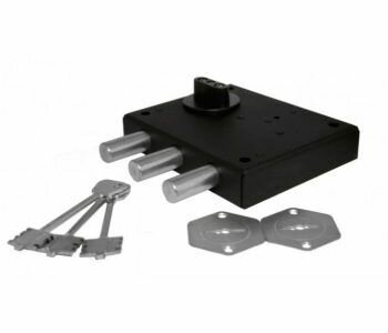 Замок накладной гаражный сувальдный с вертушкой Аверс-с