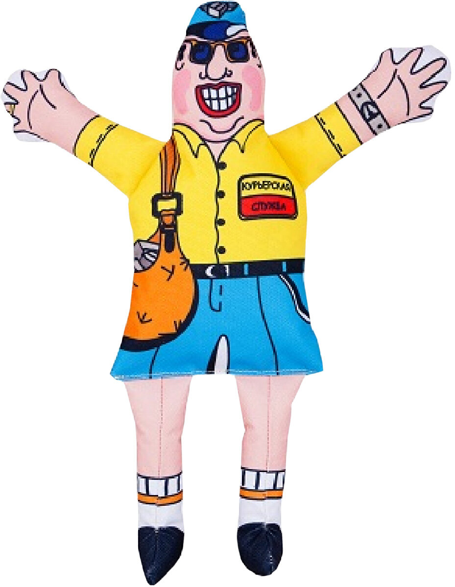 Игрушка для собак Антицарапки Курьер с пищалкой 24 см (1 шт)