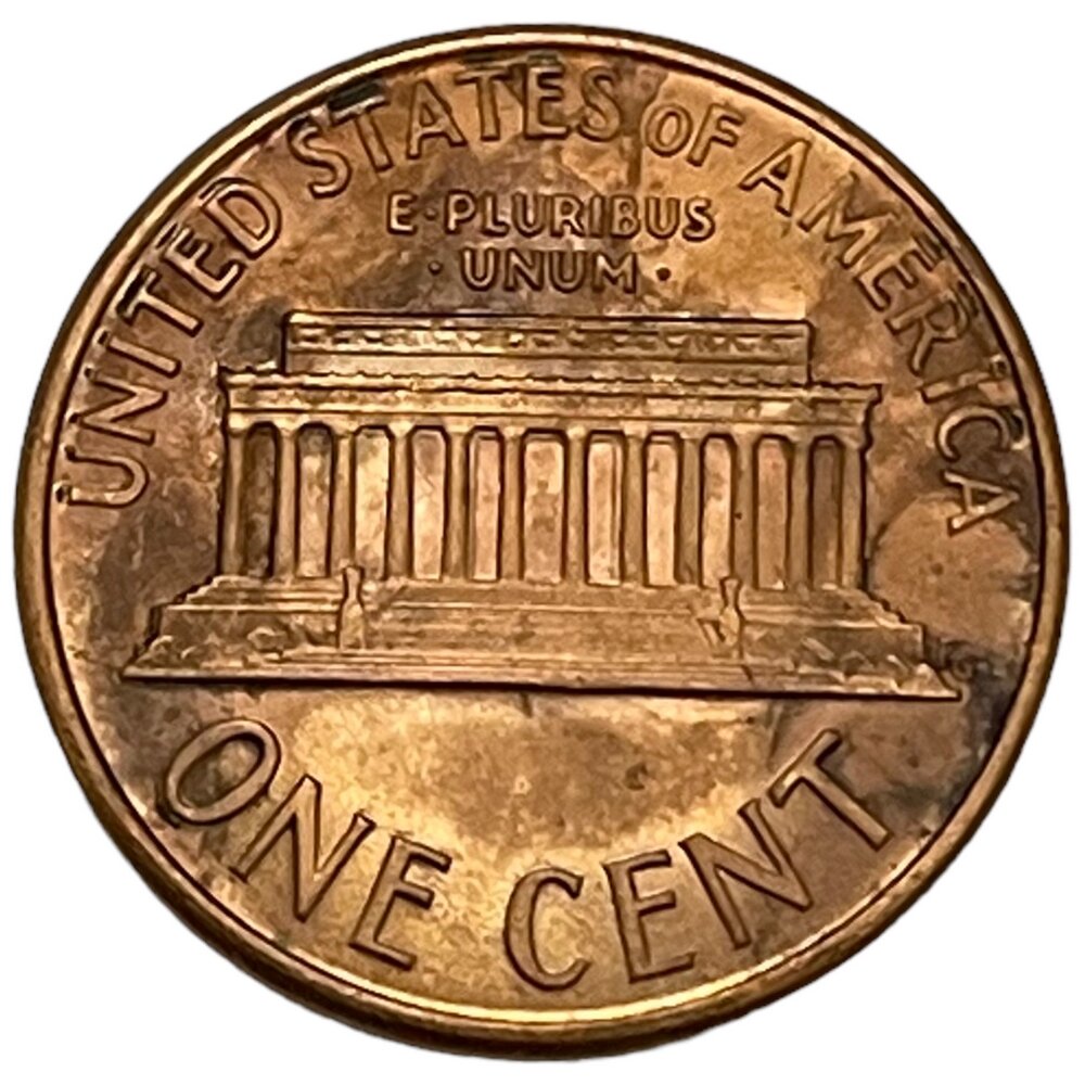 США 1 цент 1989 г. (Memorial Cent, Линкольн) (D)