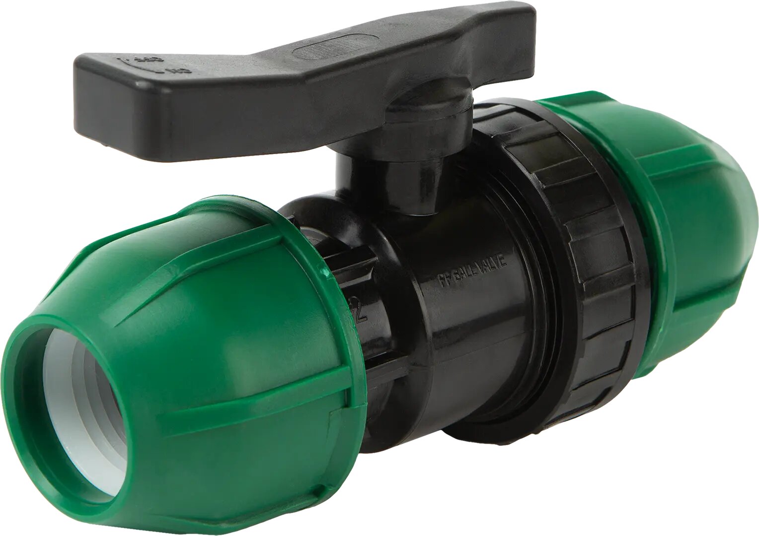 Кран ПНД обжимной Политэк d25x25 мм, полипропилен