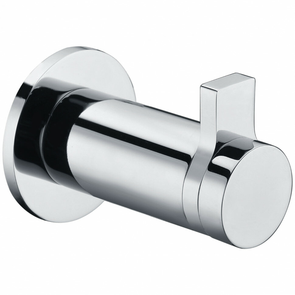 Крючок Classic Deluxe LD 01, латунь, серебристый, хром, крепление на шурупы