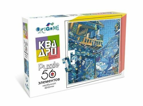 Пазлы 56 деталей. Квадро. Мечты о море 07691, (ООО "Оригами")