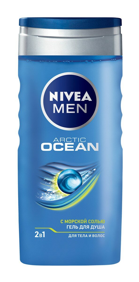 Гель для душа Nivea Men Arctic ocean 2в1, 250мл