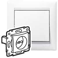 Legrand DIY Valena Бел Розетка 1-ая б/з, 694268