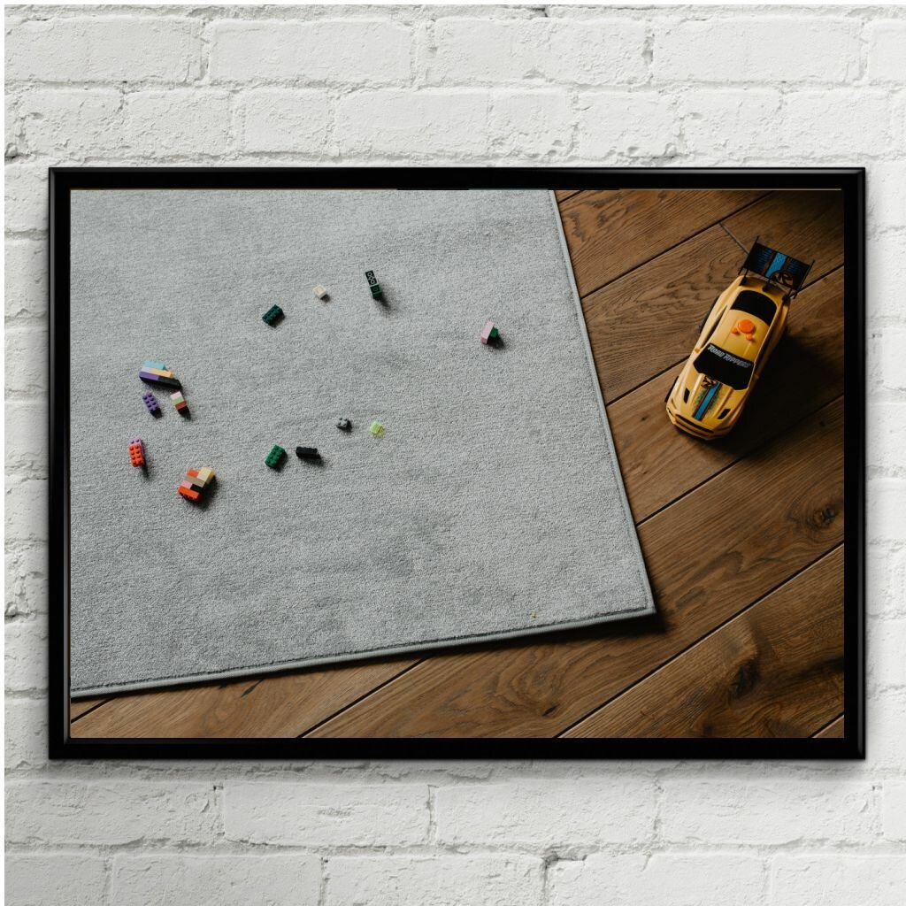 Постер "Машинка и детали конструктора LEGO" Cool Eshe из коллекции "Ох, уж эти детки!", плакат А3