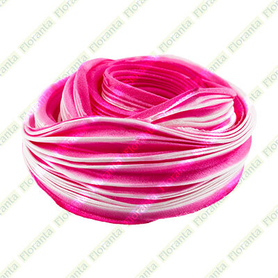 Лента декоративная "Floranta" Shibori (Шибори) 120 мм 20 см № 37 розовый / белый