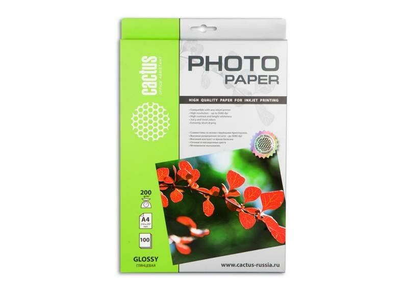 Фотобумага CACTUS CS-GA4200100, белый