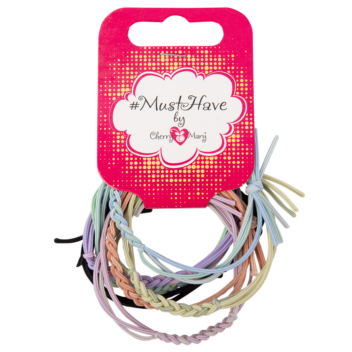 CHERRY MARY Набор резинок для волос 7 шт №01 ассорти мягкие эластичные резинки