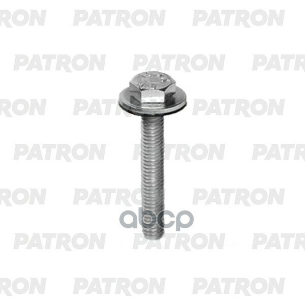 Винт металлический с шайбой, универсальный M6x40x16mm PATRON арт. P37-2946T