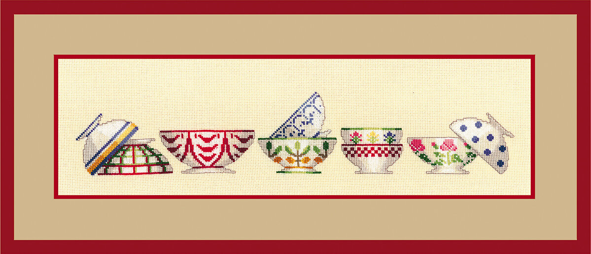 Набор для вышивания COLLECTION DE BOLS Коллекция чаш le boheur des dames 1034