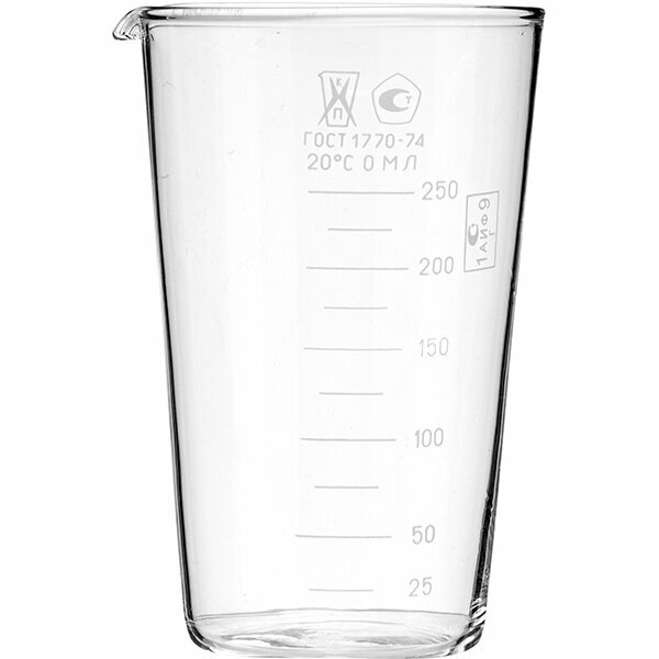 Мензурка ТС ГОСТ-1770-74 стекло 250 мл