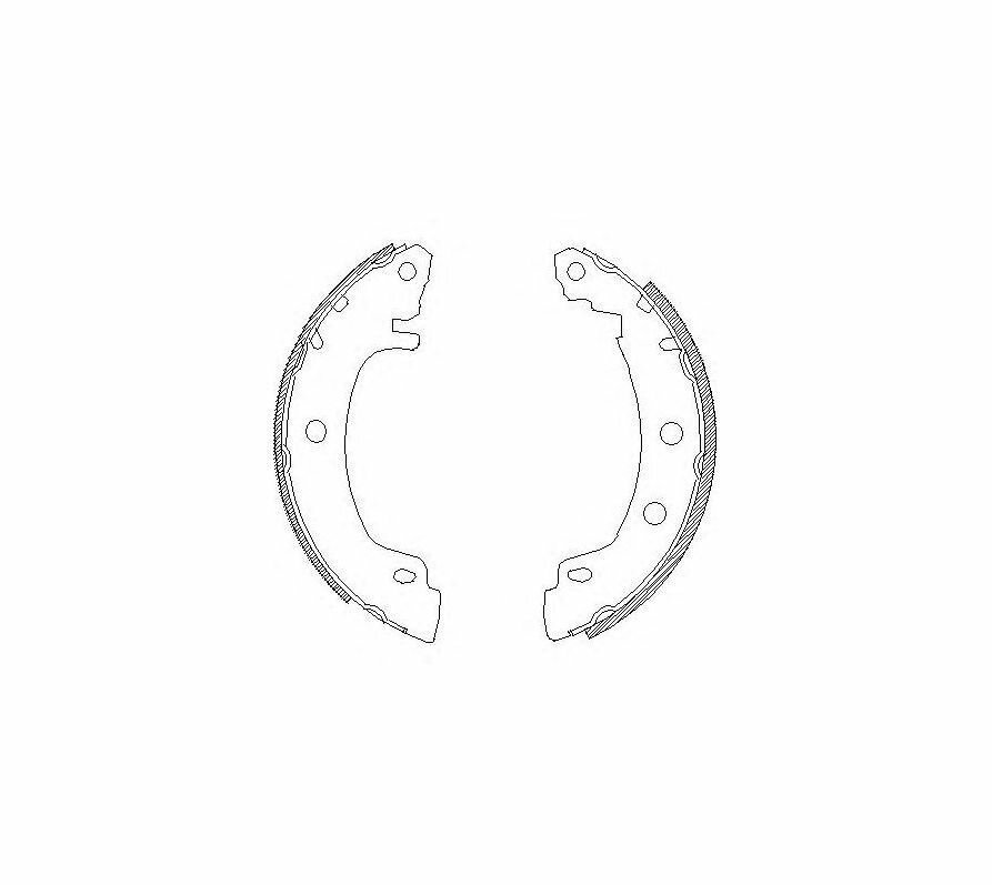 Колодки тормозные барабанные 4416.00 Remsa