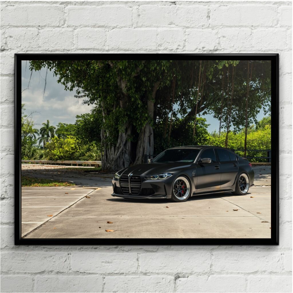 Плакат "bmw m3 feral black" от Cool Eshe из коллекции "Автомобили", плакат А3