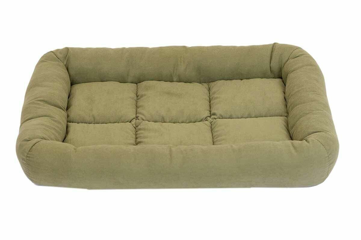 Лежанка Дарэлл прямоугольный №4 "батут-бархат" 84*57*9см, милитари
