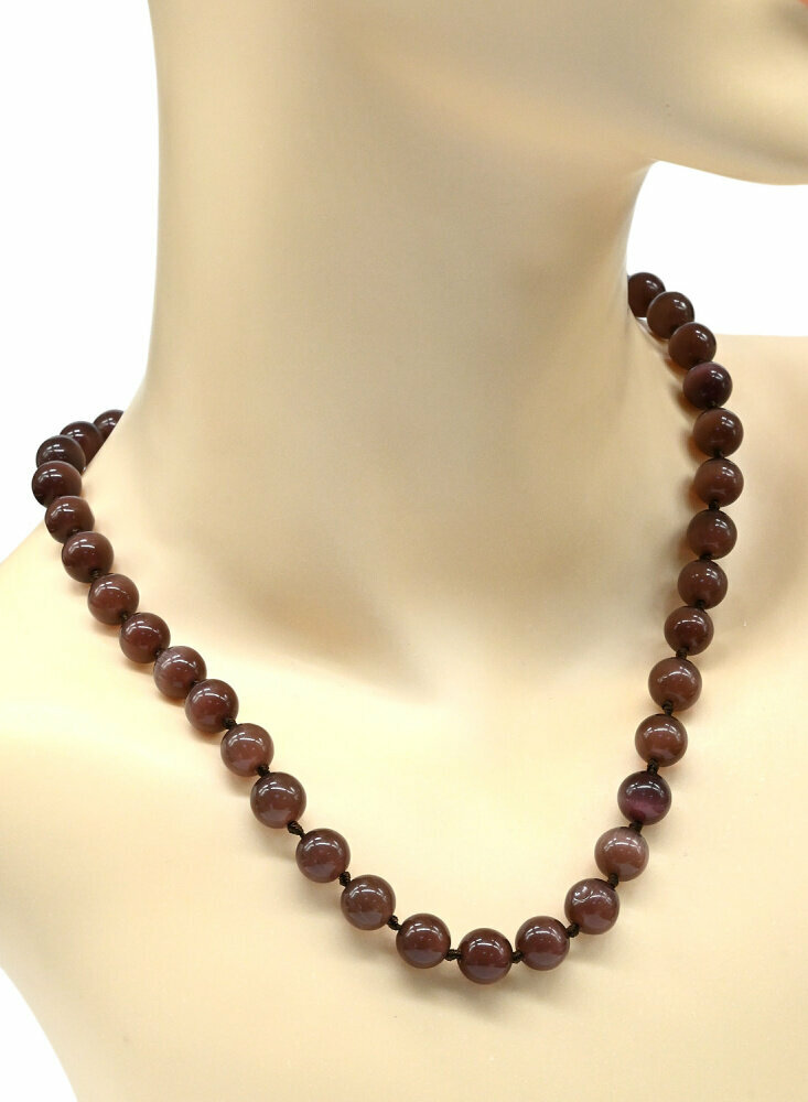 Бусы, кошачий глаз