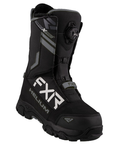 Ботинки снегоходные FXR Helium BOA с утеплителем, размер 43 черный белый