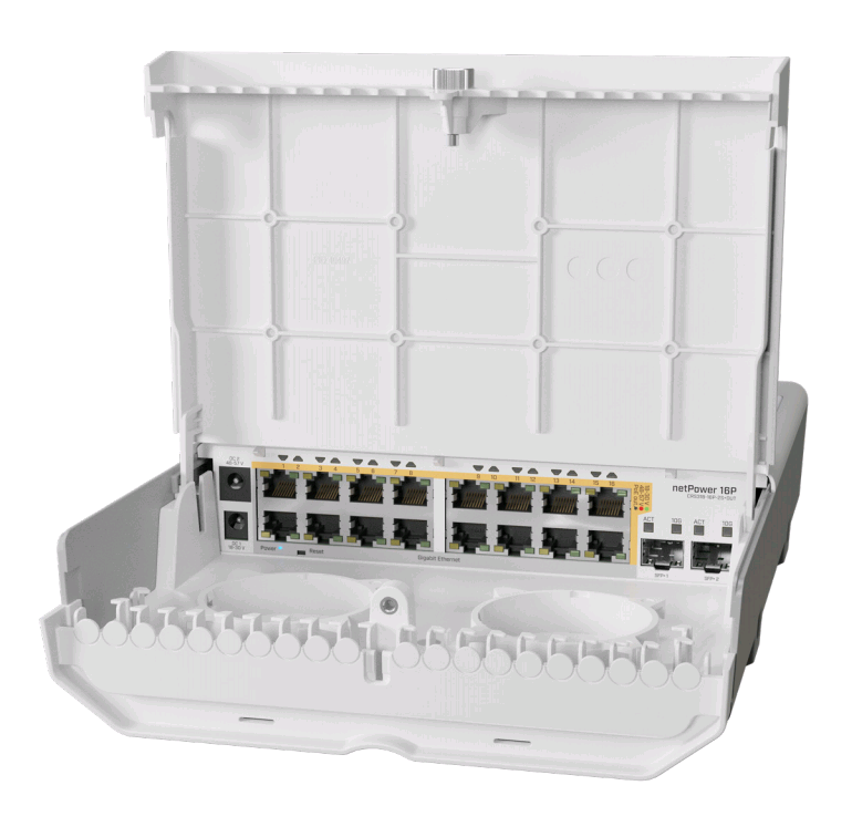 Коммутатор Mikrotik CRS318-16P-2S+OUT (netPower 16P)